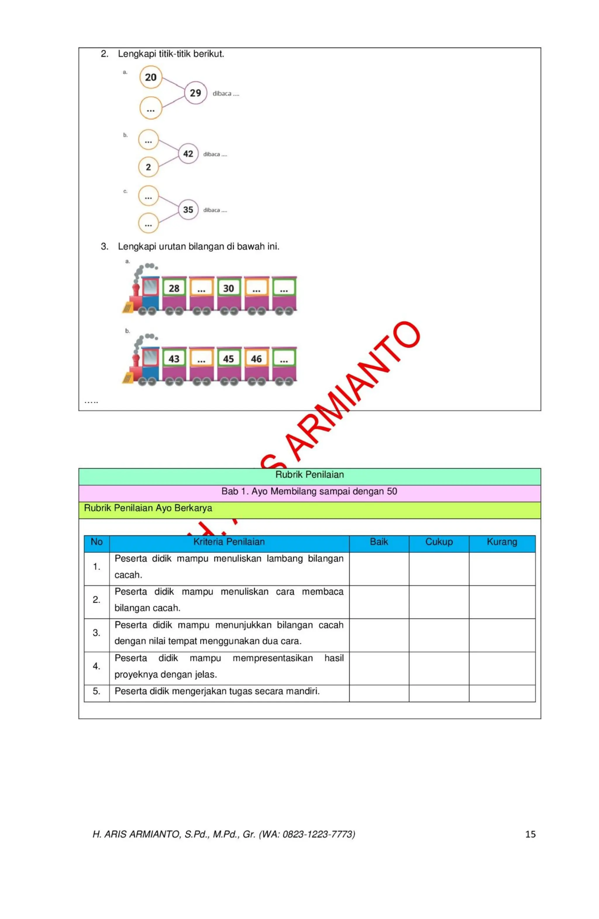 MODUL AJAR DEEP LEARNING MATEMATIKA KELAS 2 CP 032 REVISI 2025 ...