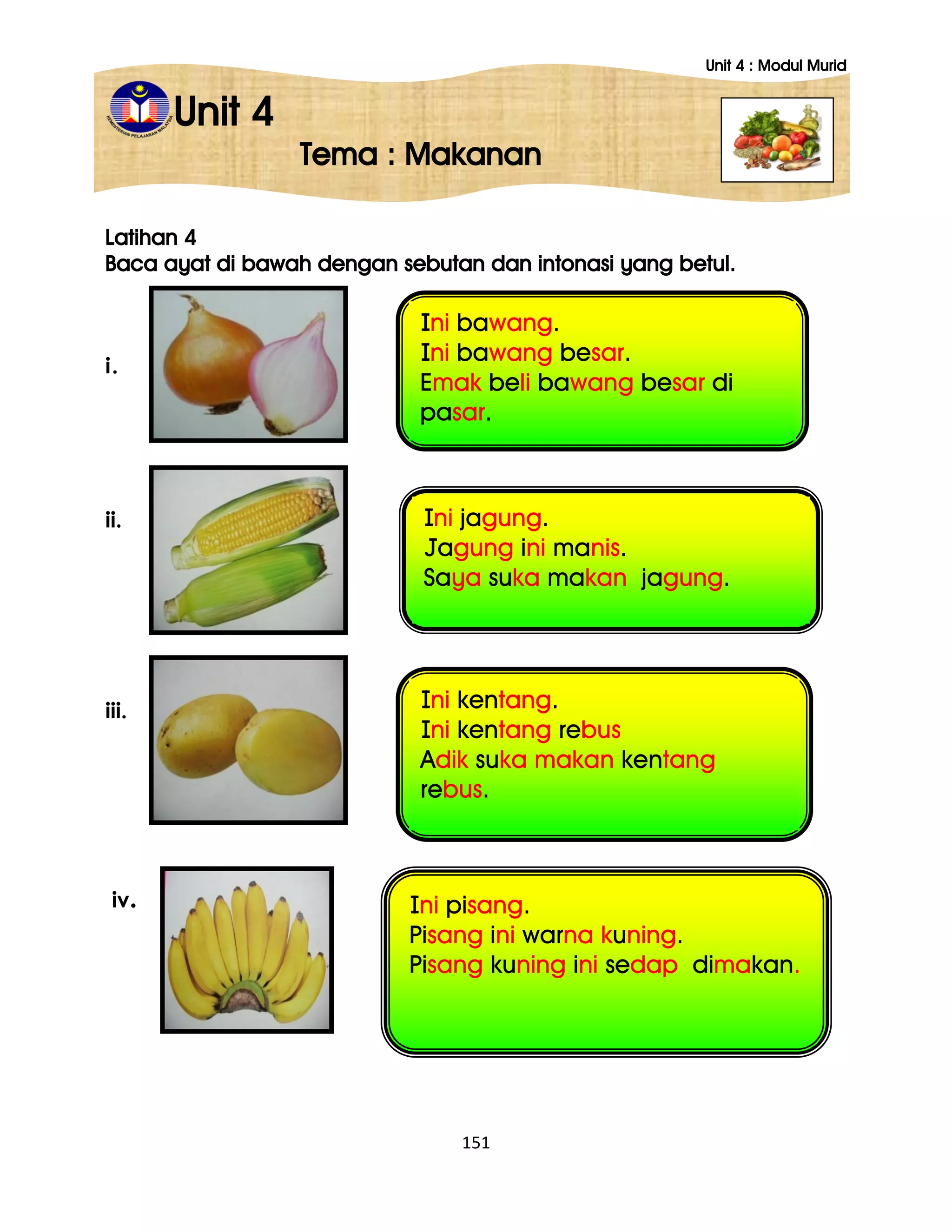 Modul murid unit 4 | PDF