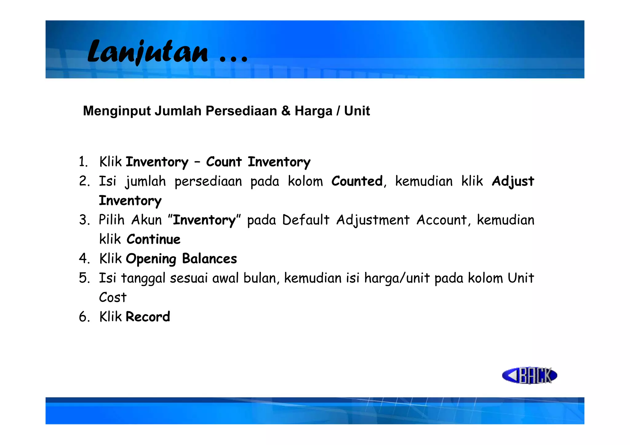 Modul myob step-by-step | PDF