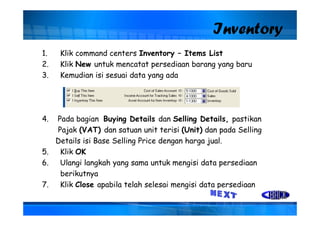 Modul myob step-by-step | PDF