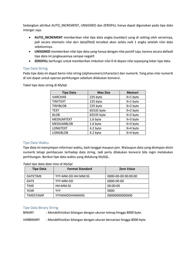 Modul my sql tutorial part 2 | PDF
