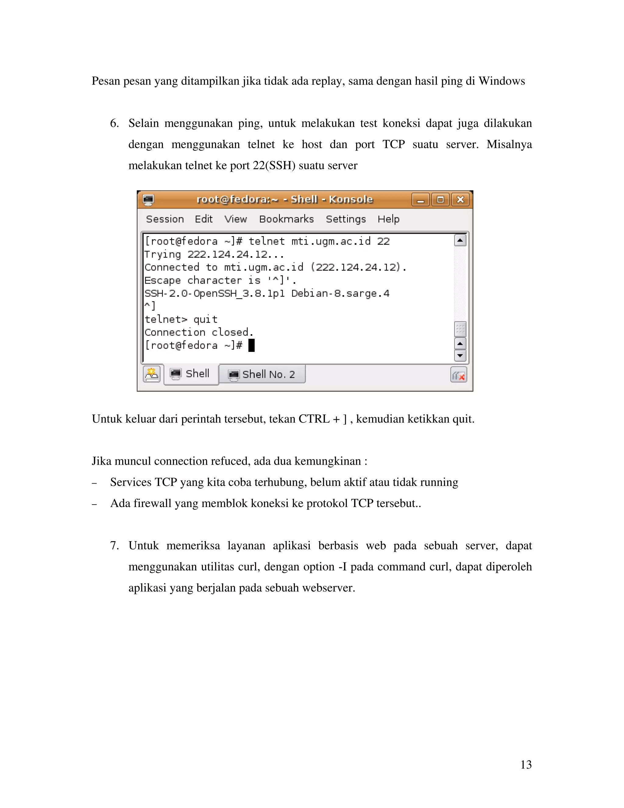 Modul Network Troubleshooting | PDF