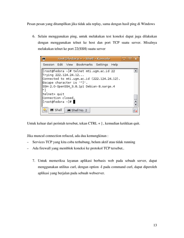 Modul Network Troubleshooting | PDF