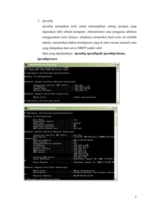 Modul Network Troubleshooting | PDF