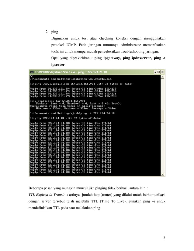 Modul network troubleshooting | PDF