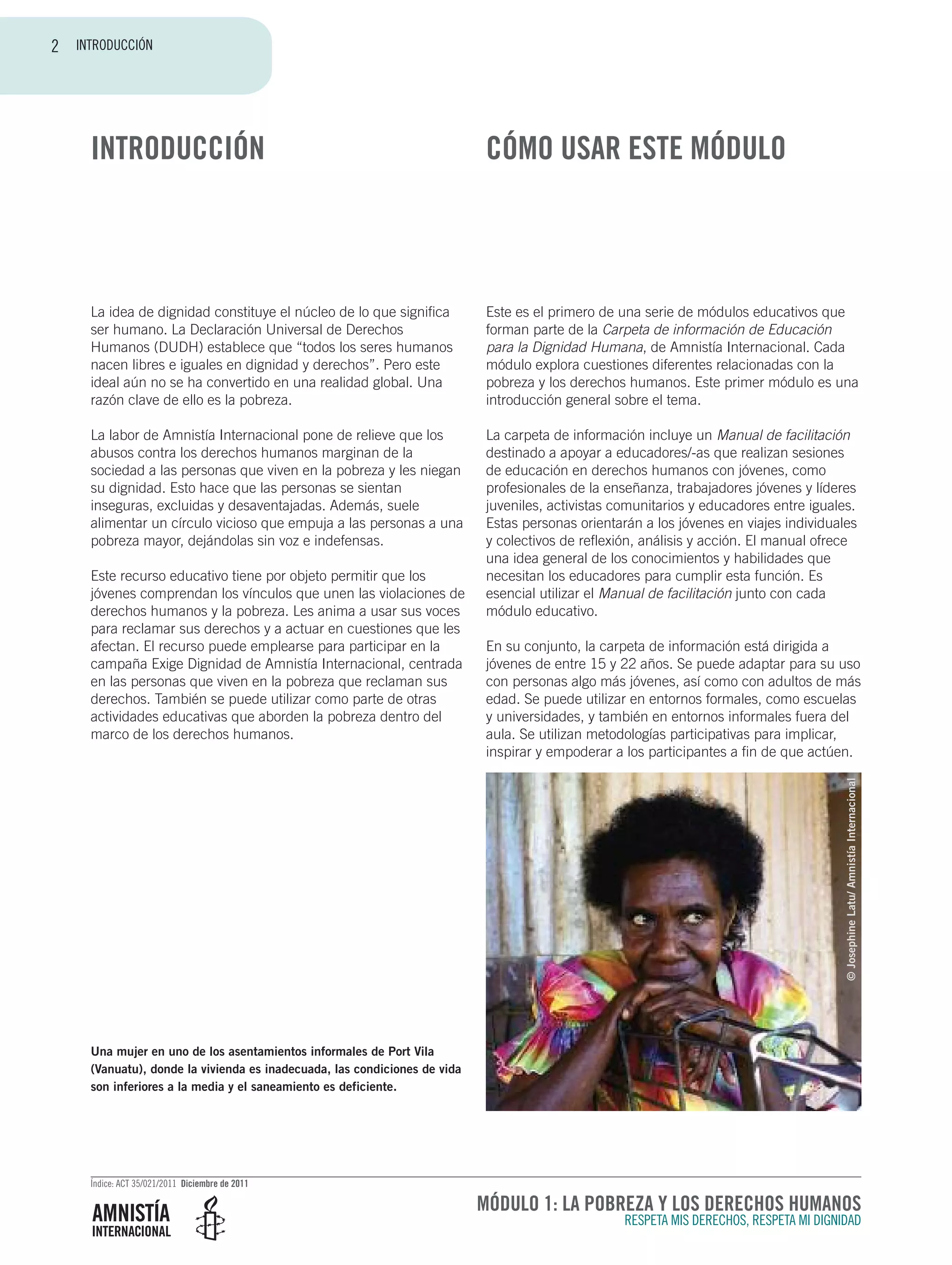 Modulo 1 la pobreza y los derechos humanos (1) | PDF