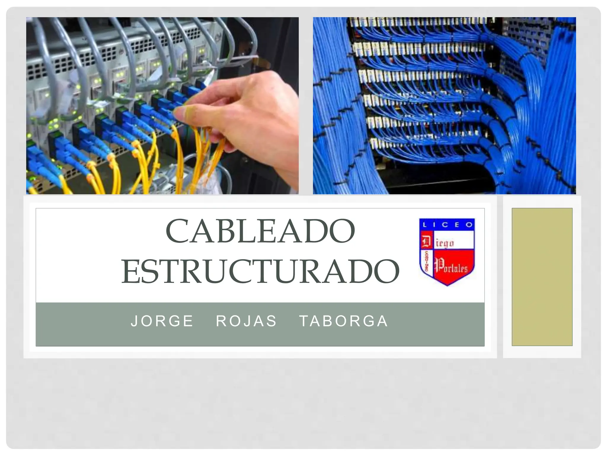 CABLEADO ESTRUCTURADO, Curso de preparacion de tecnico en redes | PPT