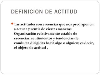 Modulo 1 actitudes y comportamiento | PPT