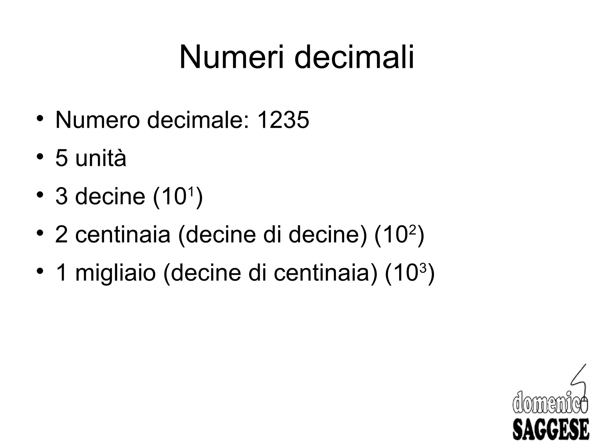 Modulo 1 aggiunta 1. | PPT