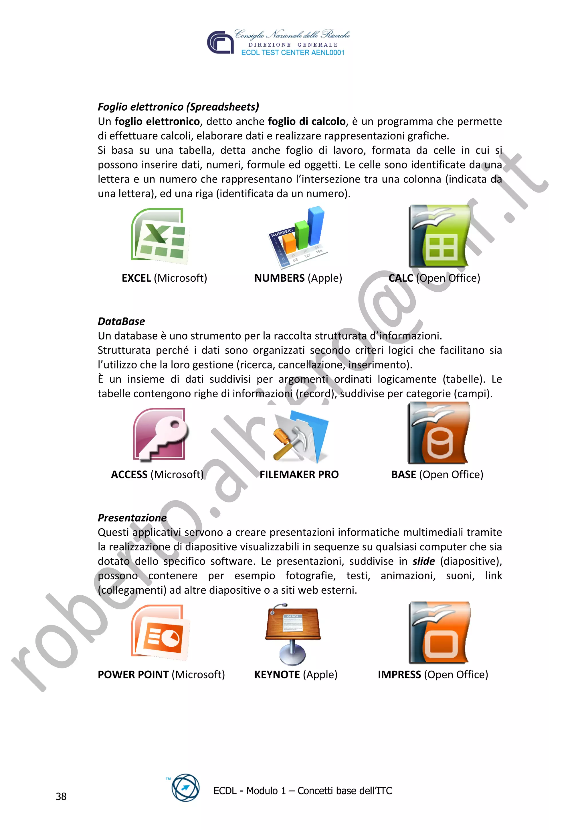 Modulo 1 concetti di base dell'ict | PDF