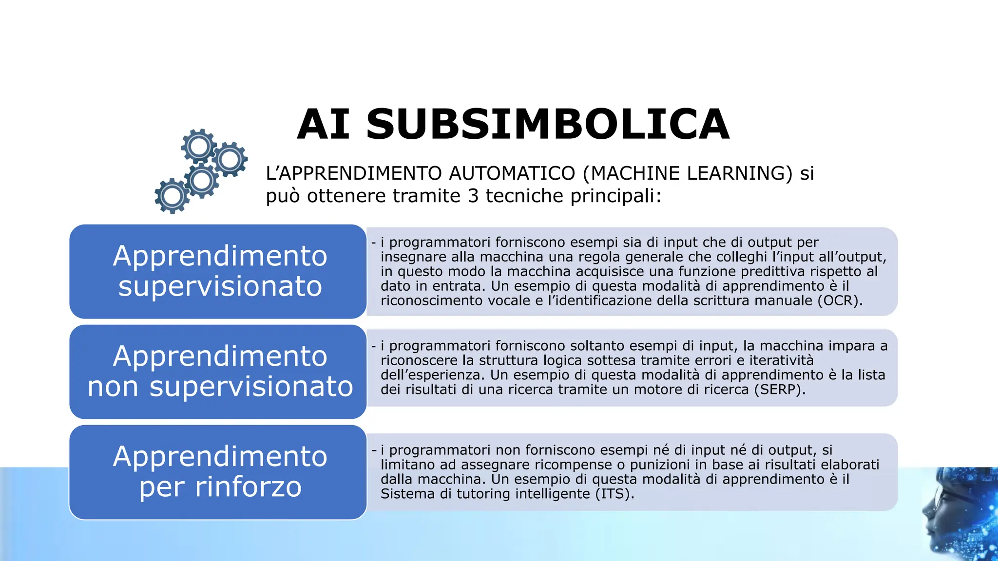 Modulo 1 PDF 3: Intelligenza artificiale simbolica e subsimbolica.pptx