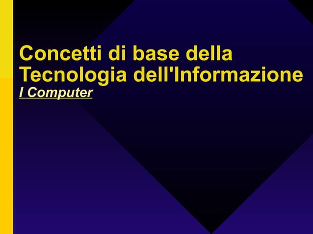 Modulo1 lezione1 | PPT