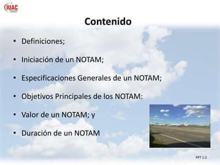 Origen del NOTAM | PPTX