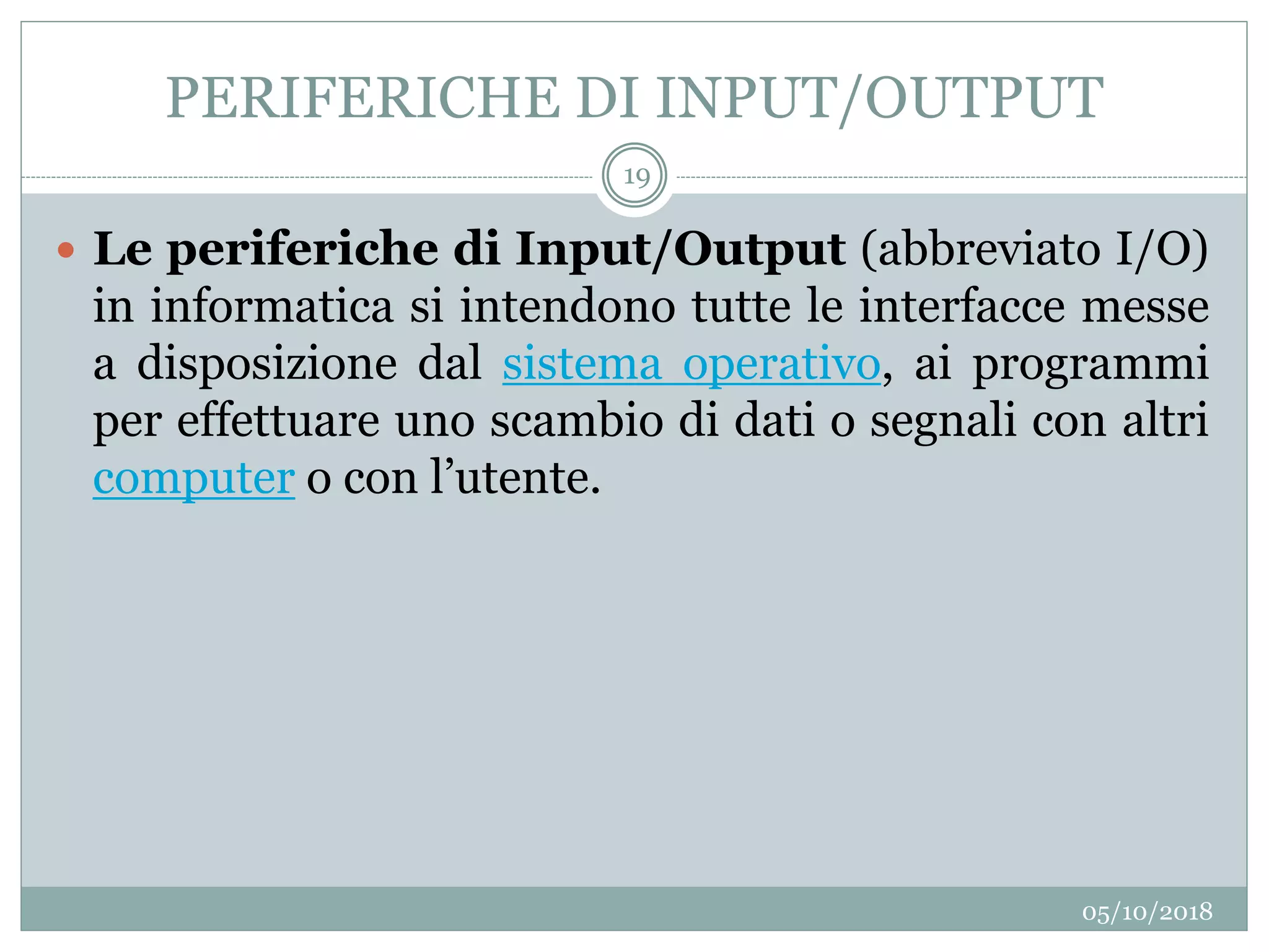 Modulo 1 struttura del computer | PPSX