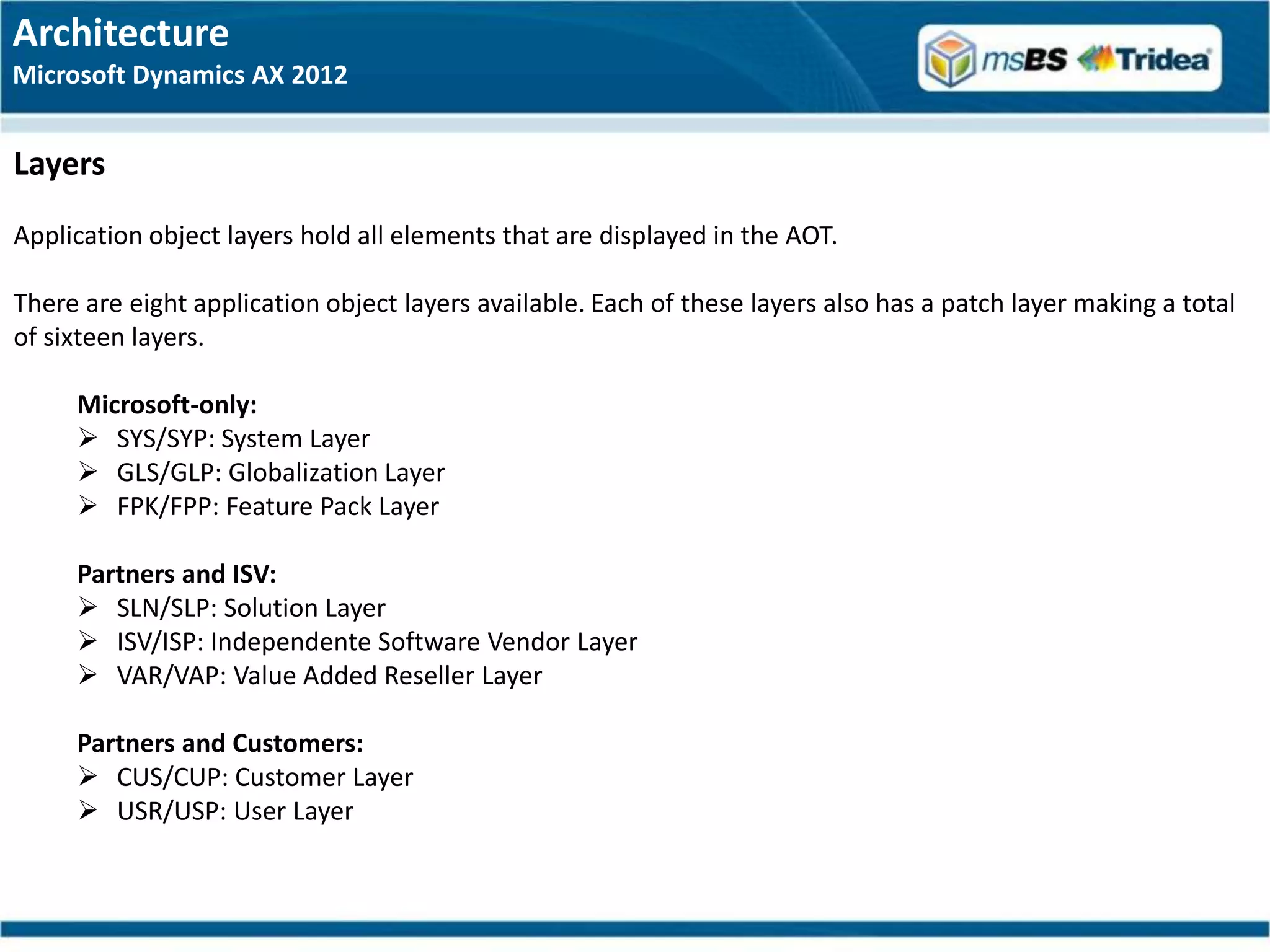 Microsoft Dynamics AX 2012 - Development Introduction Training - Part 1 ...