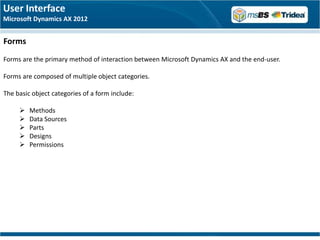 Microsoft Dynamics AX 2012 - Development Introduction Training - Part 2 ...