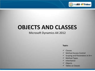 Microsoft Dynamics AX 2012 - Development Introduction Training - Part 3/3 | PPTX