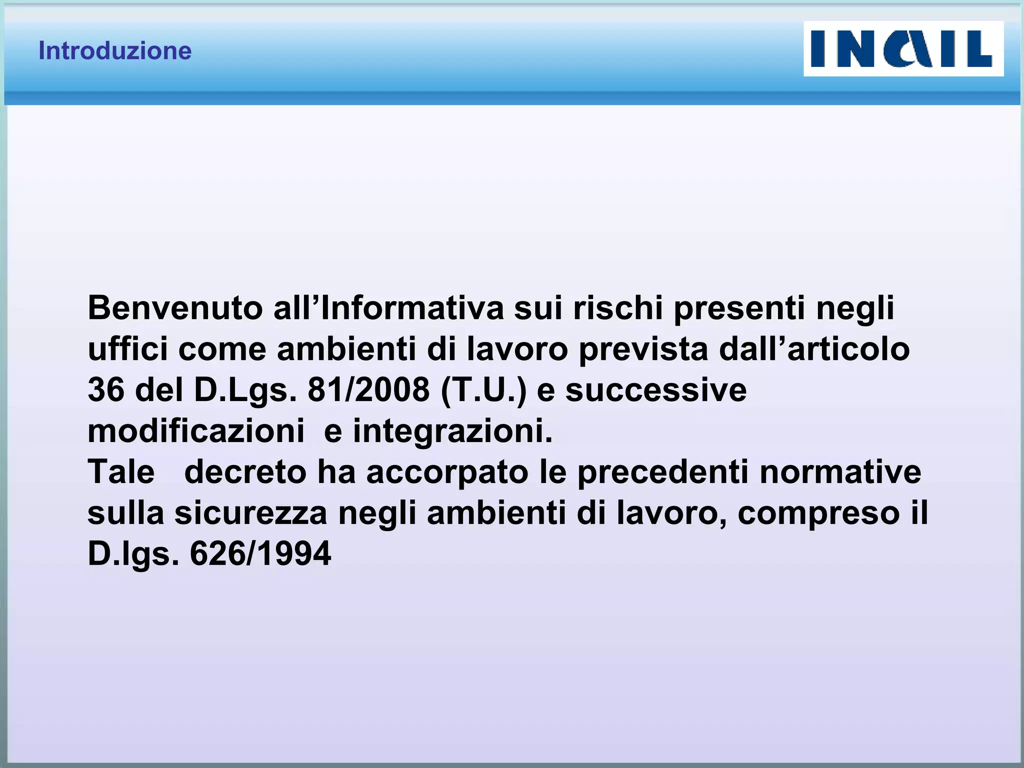 Modulo 2 partegenerale dia sicurezza lavoro | PPTX