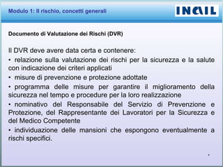 Modulo 2 partegenerale dia sicurezza lavoro | PPTX