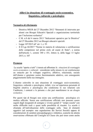 Modulo 3. c lo svantaggio gli alunni stranieri | PDF