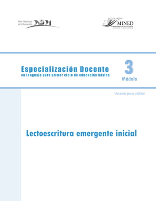 Modulo 3 primer ciclo | PDF