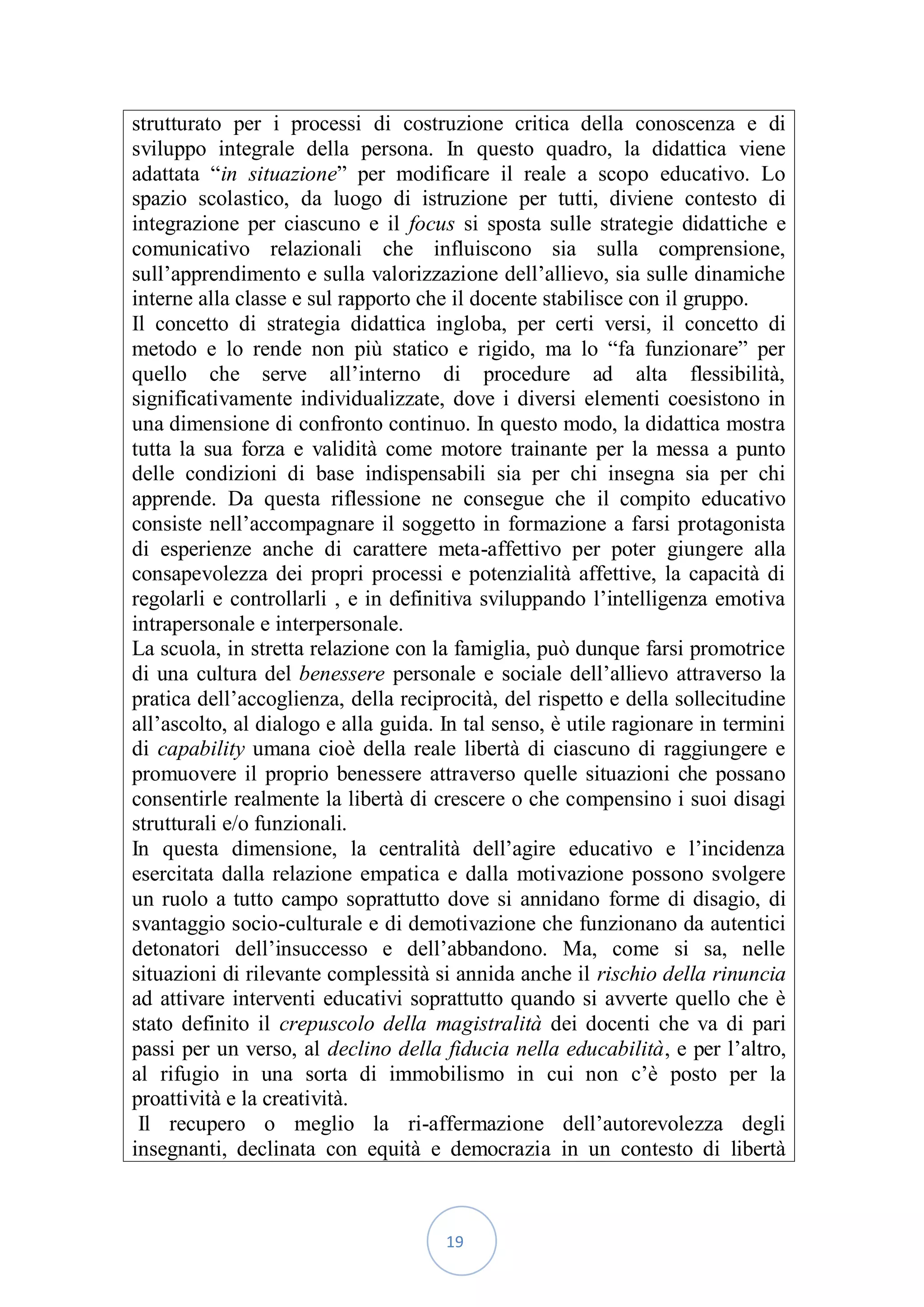 Modulo 4. dall' integrazione all'inclusione | PDF | Brain and Nervous ...