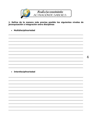 Modulo 4 Integración Curricular | PDF