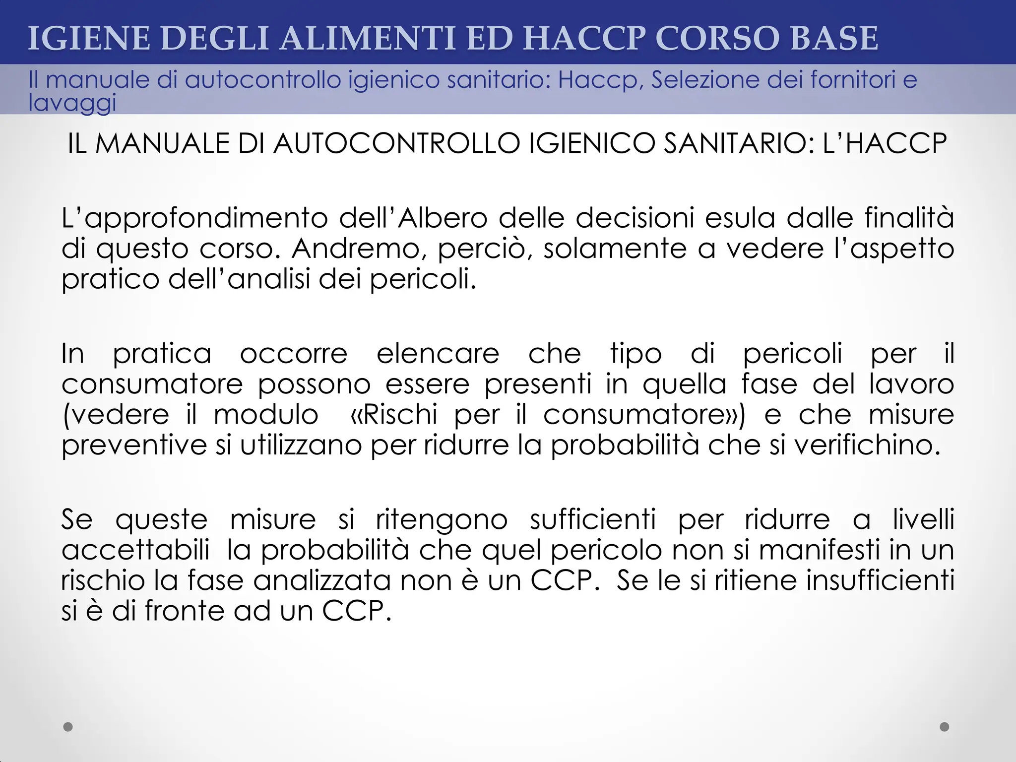 Modulo 5 haccp lavoro e formazione professionale | PDF