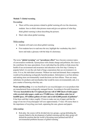 Modulo 7 (methodology reading) | DOC