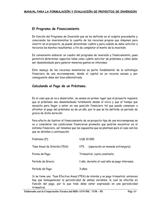 Modulo 9 Proyeccion de la Inversion y su Financiamiento | DOC