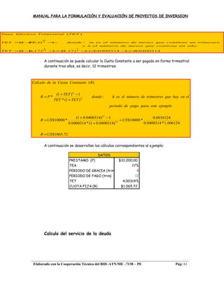 Modulo 9 Proyeccion de la Inversion y su Financiamiento | DOC