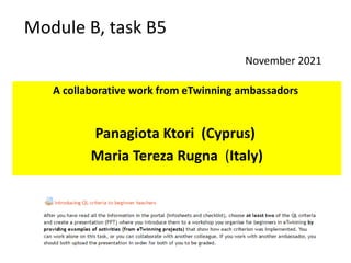 Modulo b taskb5_rugna mt(italy)pangiotak(cyprus) | PPT