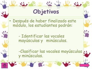 Modulo computadora las vocales 1 | PPTX
