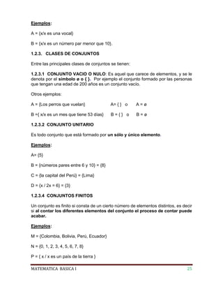 Modulo de matematica basica i | PDF