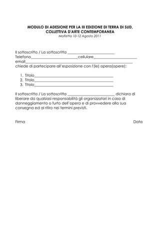 Modulo di adesione | PDF