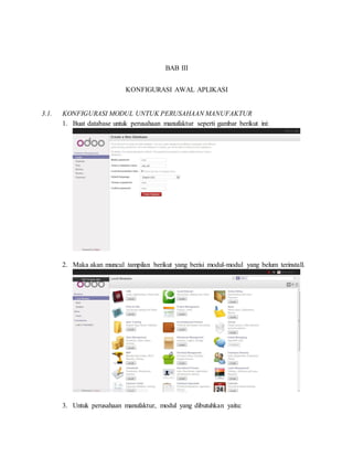 Modul Odoo ERP | PDF