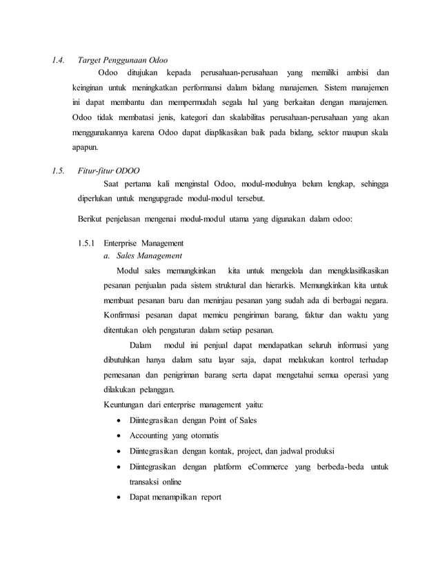 Modul Odoo ERP | PDF