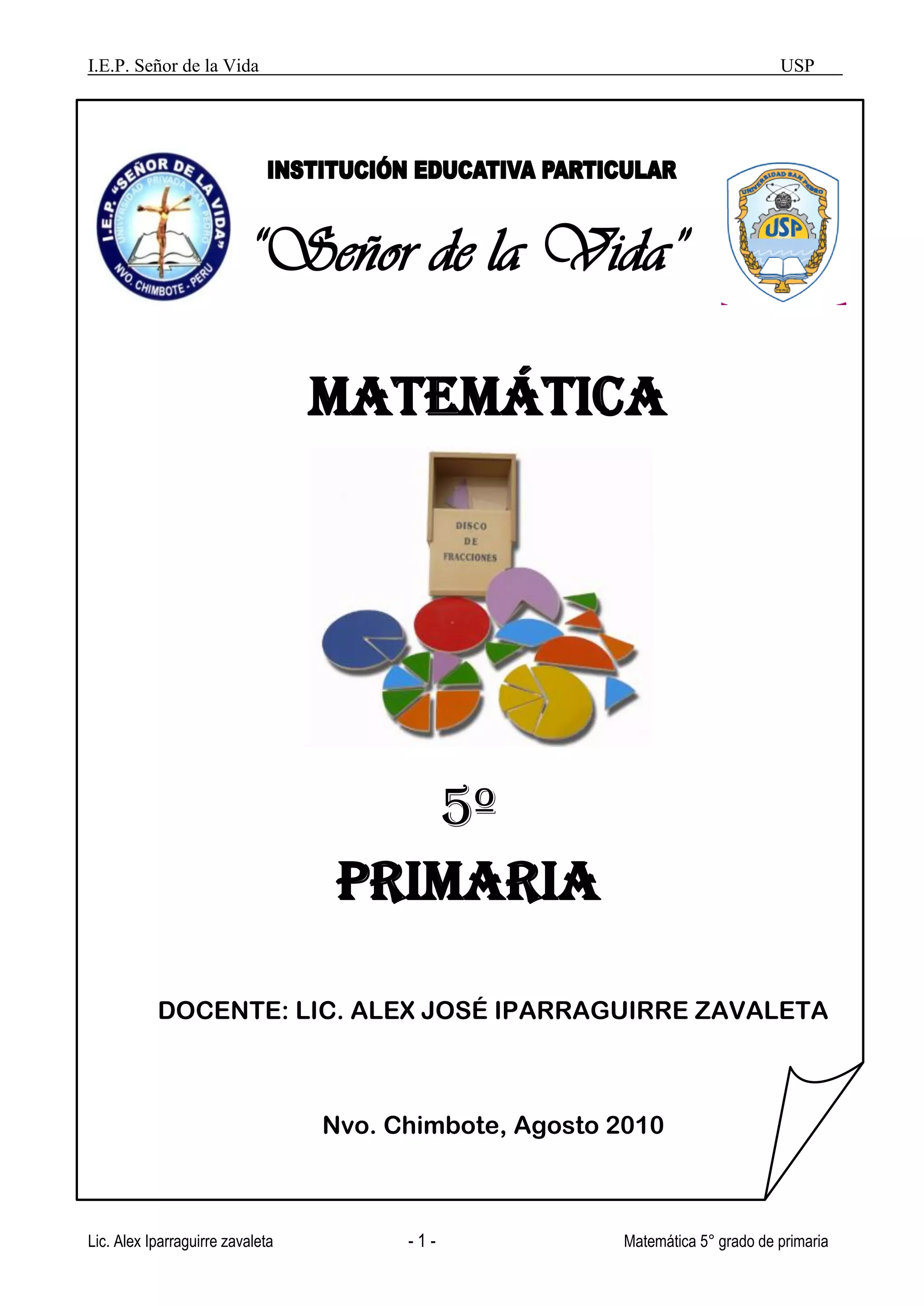 Modulo educativo quinto grado | PDF