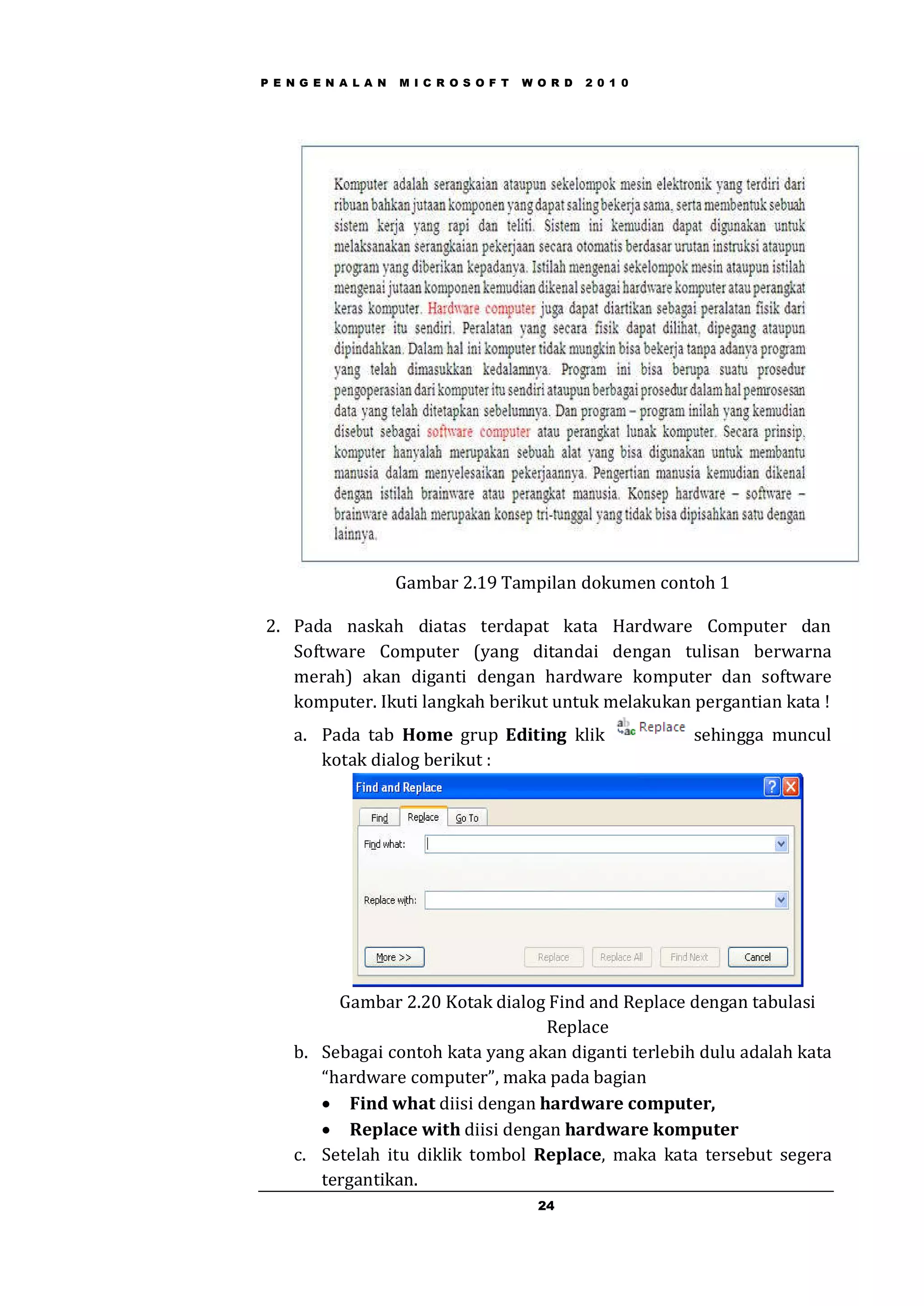 Modul office word 2010 | PDF