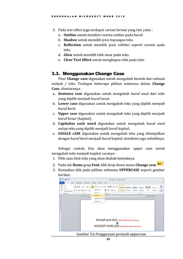 Modul office word 2010 | PDF