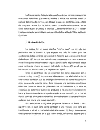 ESTRUCTURAS REPETITIVAS | PDF