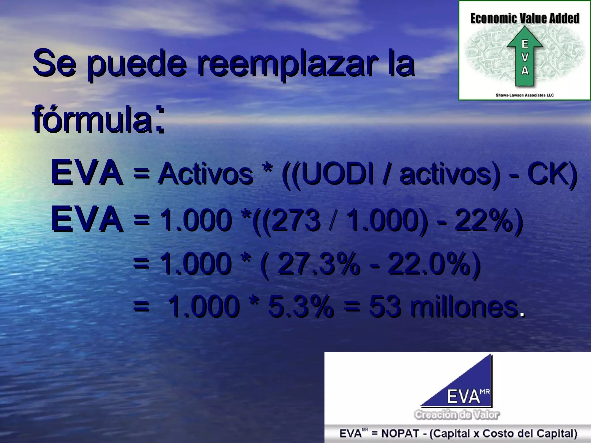 EVA (valor económico agregado) | PPT