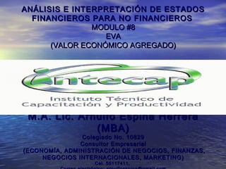 EVA (valor económico agregado) | PPT