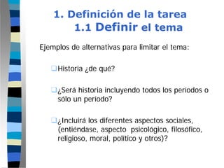 Modulo Monografia - Paso 1 Def. Tarea | PPT