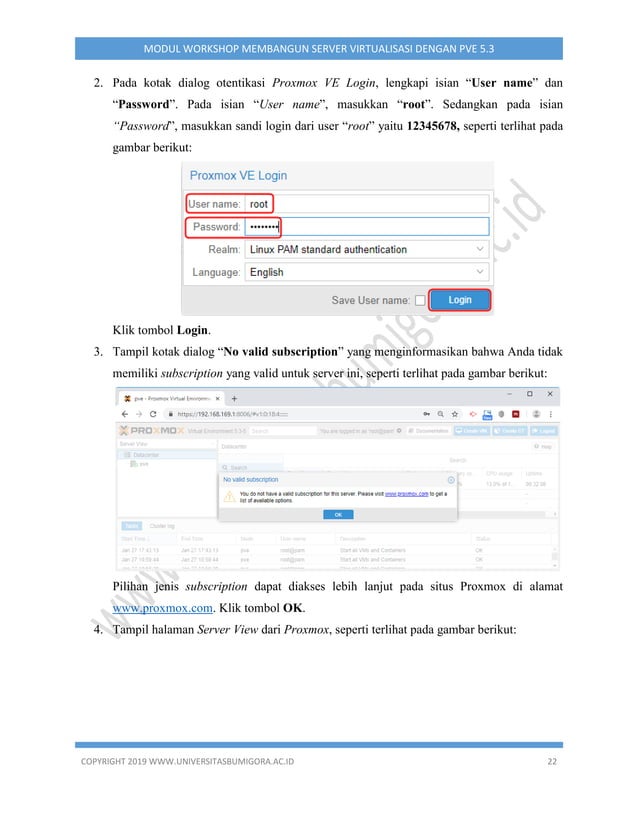 Membangun Server Virtualisasi dengan Proxmox Virtual Environment (PVE) 5.3 | PDF