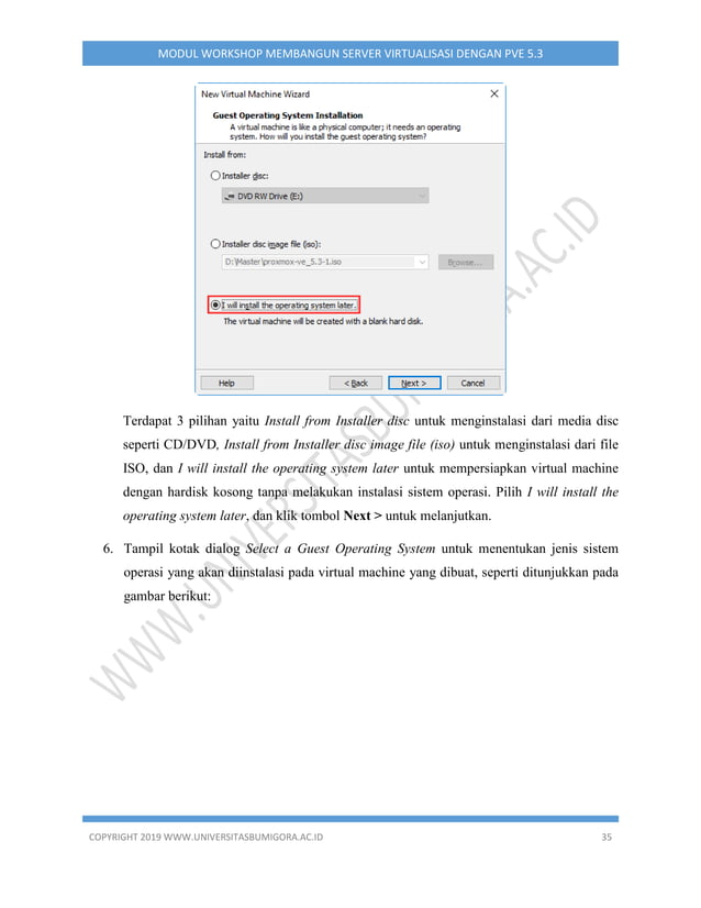 Membangun Server Virtualisasi dengan Proxmox Virtual Environment (PVE) 5.3 | PDF