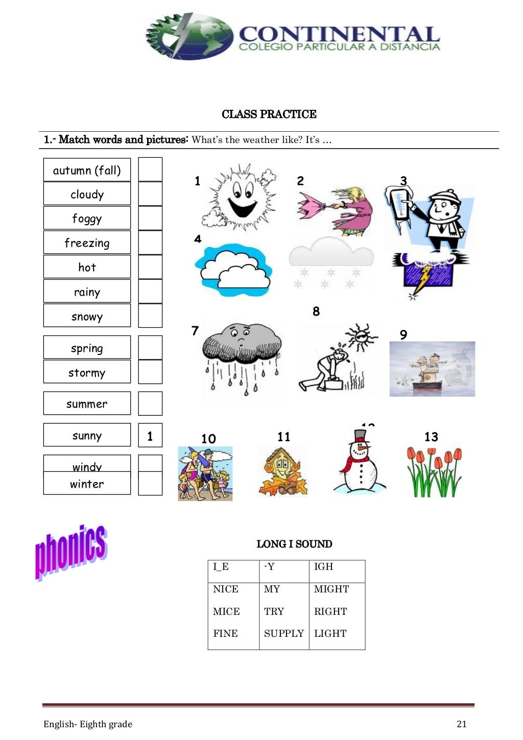 Modulo octavo ingles 8