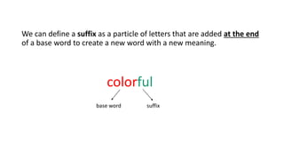 Modulo prefixes and suffixes | PPTX