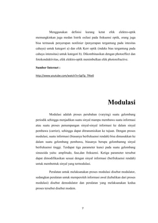 Modul optik nonlinier | DOCX