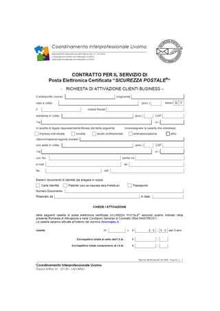 Modulo richiesta pec | PDF